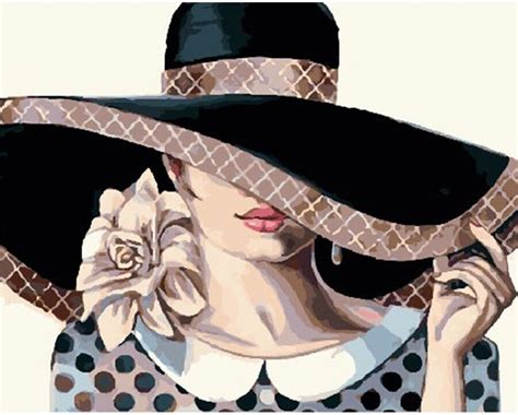 Картина дама в шляпе — купить по низкой цене на Яндекс Маркете