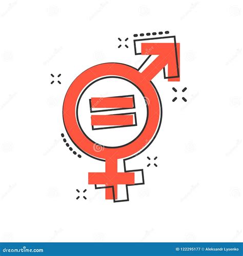Gender Equal Sign Silhouette Royalty Free Cartoon