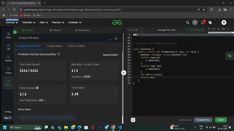 hari prasad on linkedin codingjourney problemsolving gfg160days datastructures hashset…