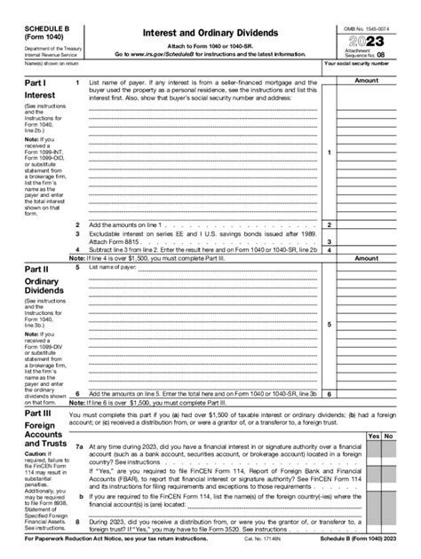 Schedule B Fill Out And Sign Online Dochub
