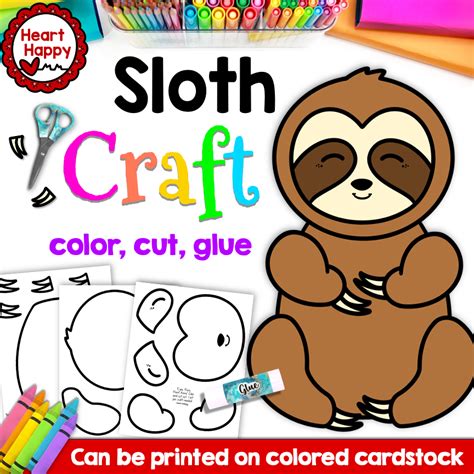 Sloth Craft Template