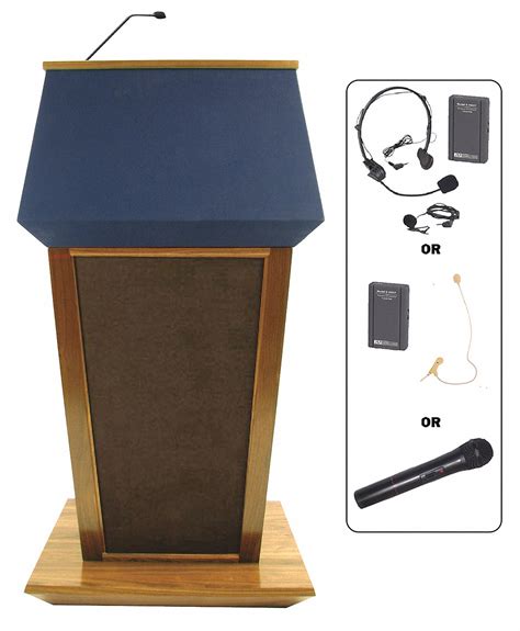 AMPLIVOX SOUND SYSTEMS Sound System Floor Lectern F SW OK S Grainger