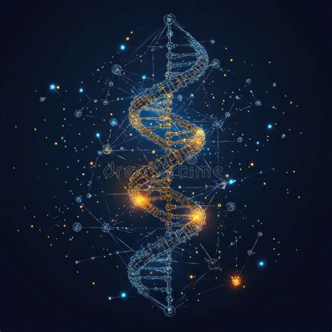 Glowing Dna Double Helix Surrounded By Vibrant Molecular Connections In A Scientific Exploration