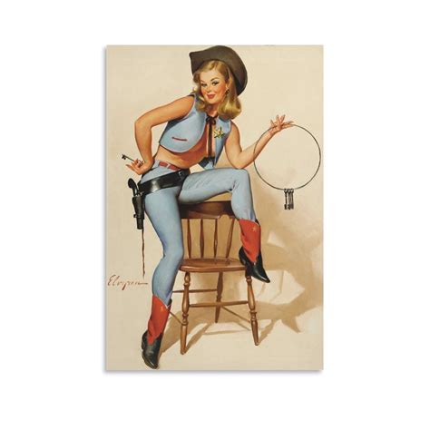 Gil Elvgren Vintage 1950s Pi N Up Girl Sexy Illustration Print 21