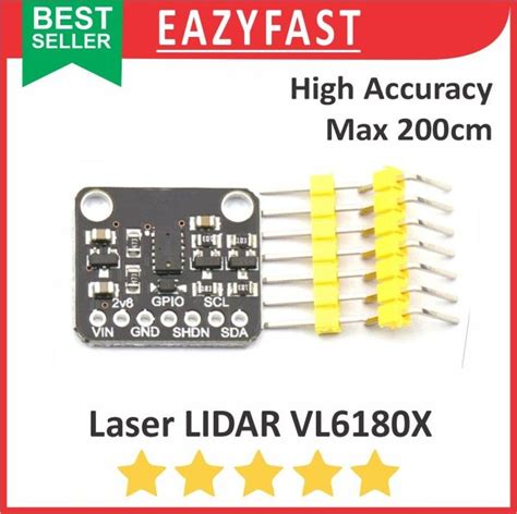 Modul Sensor Jarak Laser Vl6180x Lidar Tof Range Distance Module