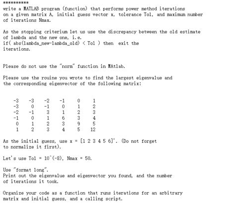 Solved Write A Matlab Program Function That
