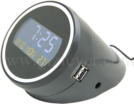 Port Usb Hub With Alarm Clock Geekalerts
