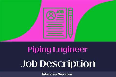 Piping Engineer Job Description Updated For 2025