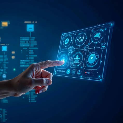 Analyst Works On Personal Computer Showing Business Analytics Dashboard With Charts Stock Image