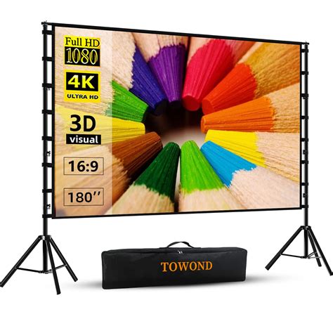 Read Notes Projector Screen And Stand Towond 180 Inch Outdoor