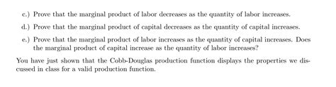 Solved 4 The Production Function Suppose The Representative