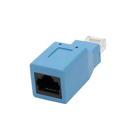 Rj45 Male To Female Cisco Console Rollover Adapter