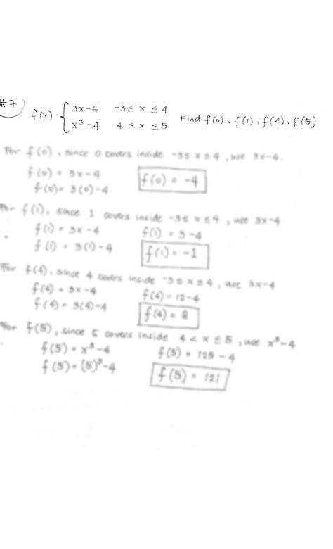 Solution Piecewise Function Sample Problem Studypool