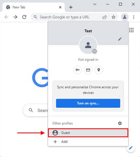 Google Chrome Enable Guest Mode Dirask