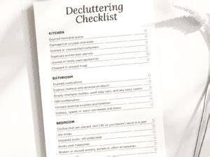 Decluttering Checklist Your Room By Room Guide Organize Every Room