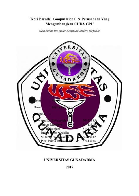 Doc Teori Parallel Computational And Perusahaan Yang Mengembangkan Cuda Gpu