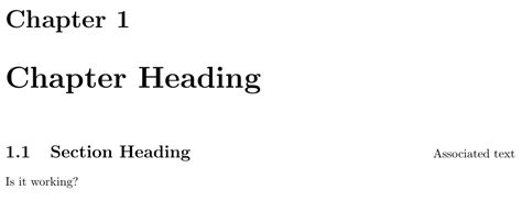 Vertical Alignment How To Align A Marginpar With A Section Title TeX LaTeX Stack Exchange