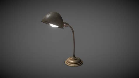 Old Rusty Desk Lamp Download Free 3d Model By Sousinho [1ec5e59] Sketchfab