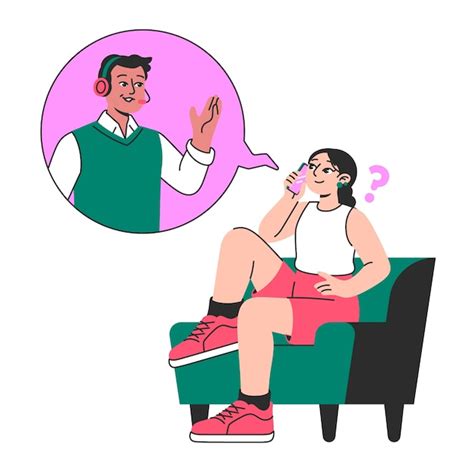 Free Vector Call Center Concept Illustration