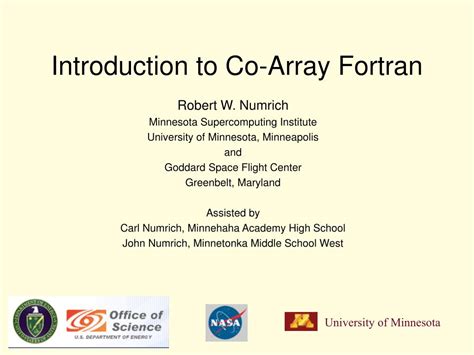 Ppt Introduction To Co Array Fortran Powerpoint Presentation Free