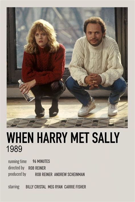 Movie Poster When Harry Met Sally Minimalist Poster Store
