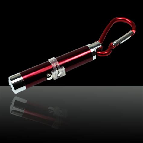 20Pcs 2 In 1 5mW 650nm Red Laser Pointer Flashlight Keychain With LED Red Laserpointerpro Com