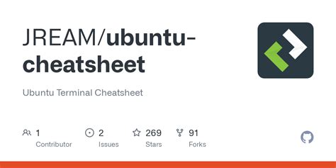 GitHub JREAM Ubuntu Cheatsheet Ubuntu Terminal Cheatsheet