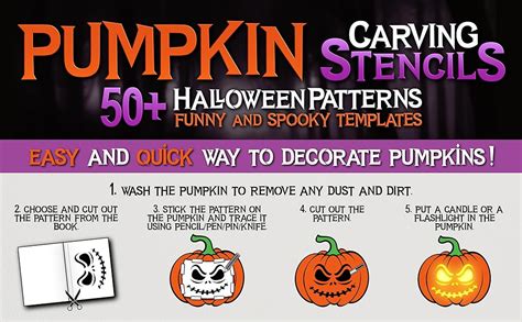 Pumpkin Carving Stencils 50 Halloween Patterns Funny And