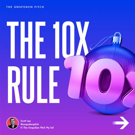 The 10x Rule The Unspoken Pitch