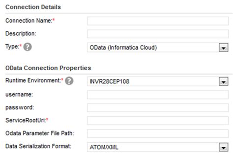 Creating An OData Connection