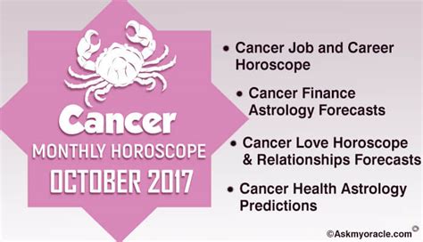 Cancer Monthly Horoscope For October 2017 Cancer 2017 Astrology