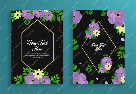 Premium Vector Beautiful Flower Pattern Flyer Template