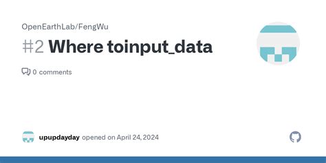Where Toinput Data Issue OpenEarthLab FengWu GitHub