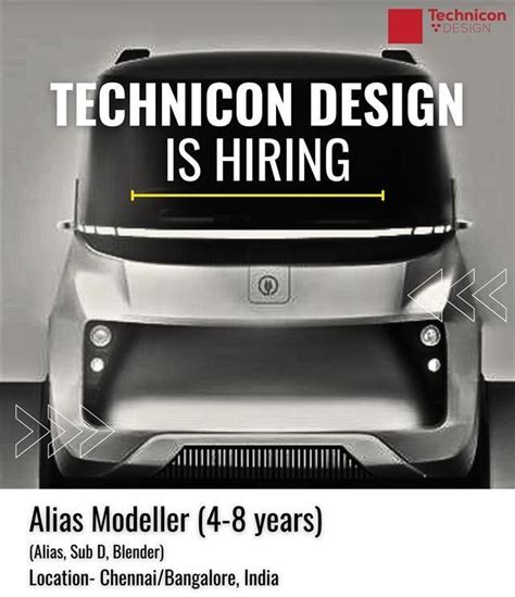 Hiring Aliasmodeller 3dmodeling Automotivedesign Aerospacedesign