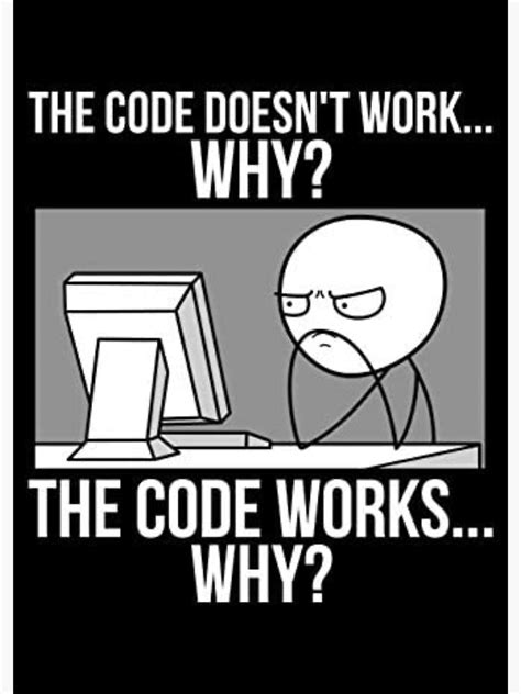 My Code Doesn T Works Why Meme Sticker For Sale By Salsabilstore Redbubble