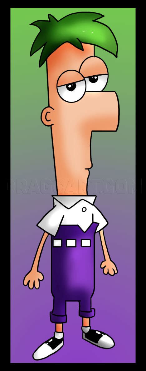How To Draw Ferb Drawing Step By Step By Dawn Dragoart