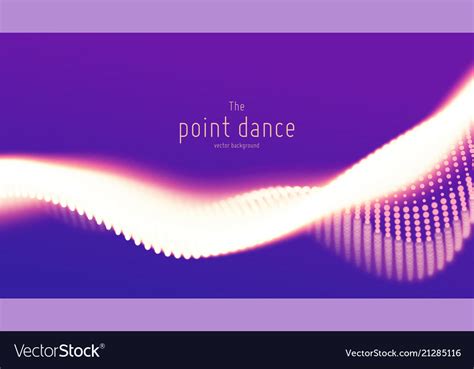 Abstract Violet Particle Wave Points Array Vector Image