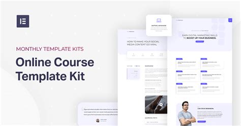 Online Course Website Template Kit Elementor