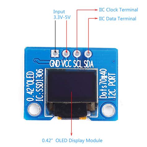72X40 PM OLED Display Module For Arduino 0 42 I2C IIC Serial OKYSTAR