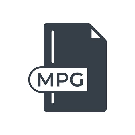 MPG File Format Icon MPG Extension Filled Icon Vector Art At Vecteezy