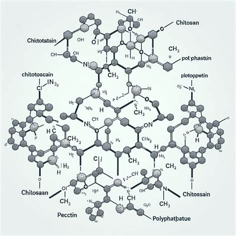 Chitosan Pectin Polyphosphate Nanoparticle Structure Ai Art Generator Easy Peasy Ai