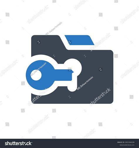 private folder icon on white background stock vector royalty free