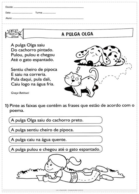 30 Atividades De Interpretação De Texto 3º Ano Para Imprimir