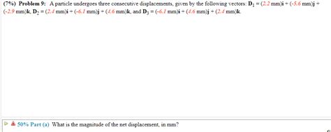 solved 7 problem 9 a particle undergoes three