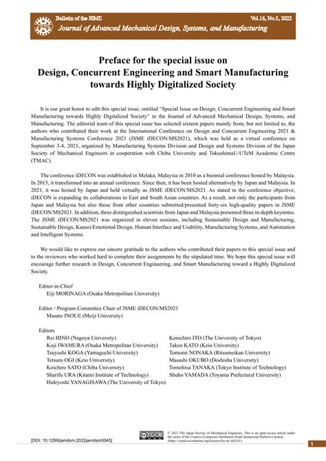 Pdf Preface For The Special Issue On Design Concurrent Engineering