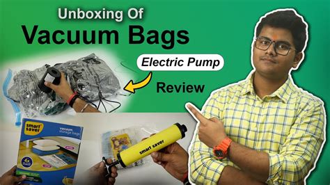 Unboxing Of Vacuum Bags With Electric Pump Vacuum Storage Bags With
