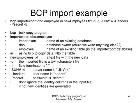 Ppt Bcp Bulk Copy Program Powerpoint Presentation Id3323249