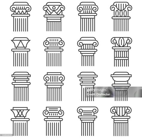 Column Vector Set High Res Vector Graphic Getty Images
