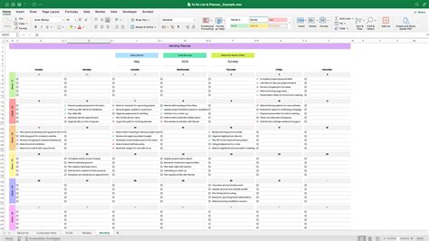 Best Excel To Do List With Weekly Monthly Calendar Planner