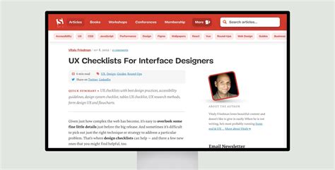 Ux Checklists For Interface Designers Fountn